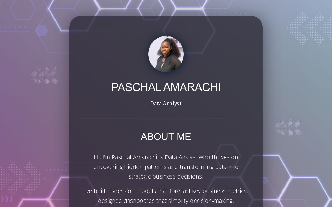 Paschal Amarachi | Data Analyst